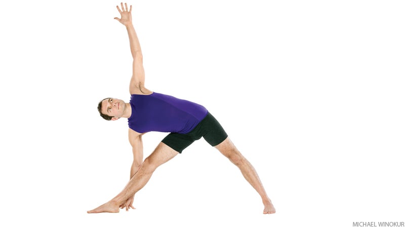Alignment Tips for Triangle Pose (Trikonasana) to Reduce Neck Pain