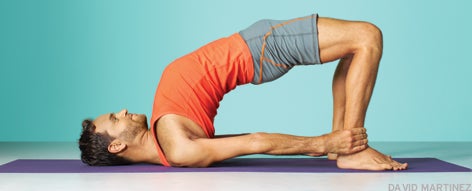 Calming Variation of Bridge Pose (Chatush Padasana)