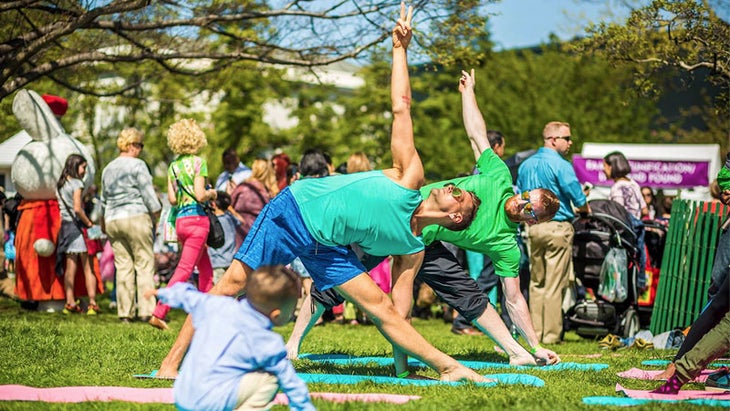 Backyard Yoga: 8 Family-Friendly Poses From White House Yoga Garden