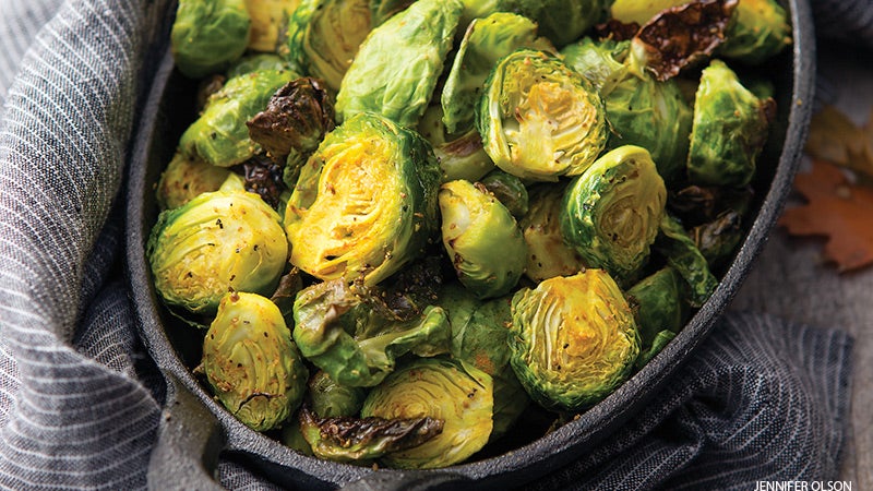 Fennel-Roasted Brussels Sprouts Recipe | Thanksgiving Recipe