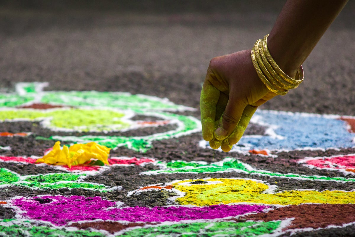 Why Drawing a Kolam Is a Perfect Morning Meditation — And How To Do It
